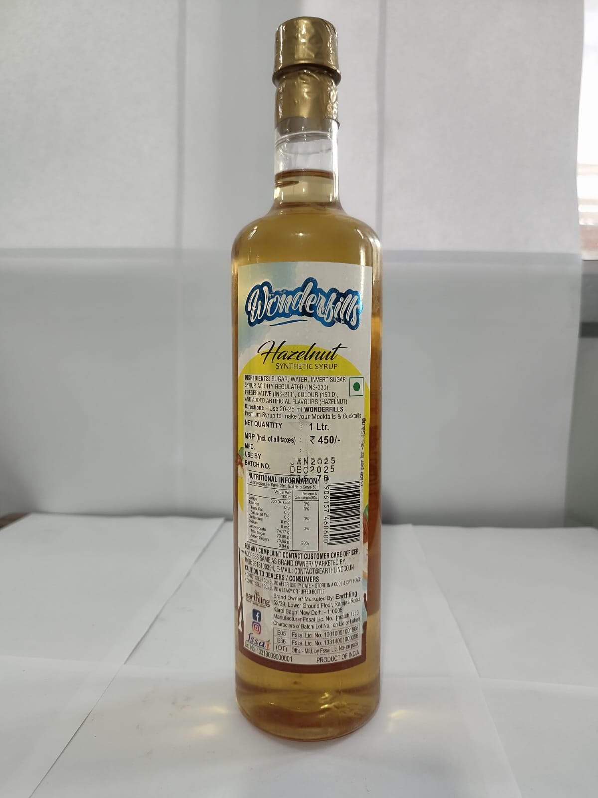 Hazelnut Bar Syrup – EARTHLING